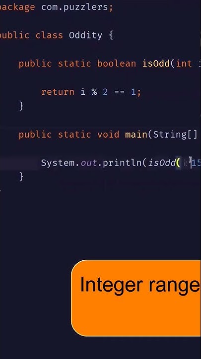 Java puzzler - Oddity #shorts #java - YouTube
