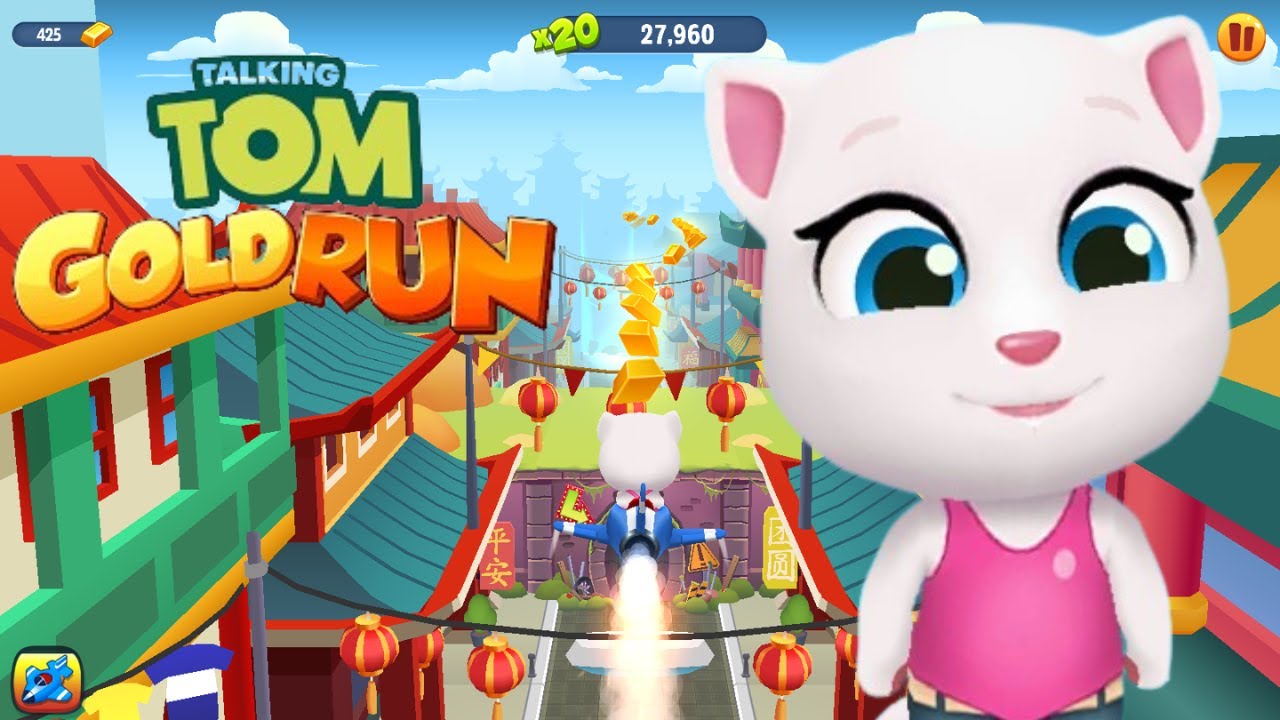 TALKING ANGELA GOLD RUN GAMEPLAY PC HD 2024 - TALKING TOM RUN GAMEPLAY ...