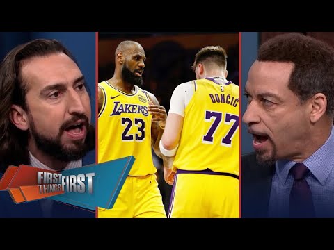 FIRST THINGS FIRST | Nick Wright reacts Luka , LeBron are dominant as ...