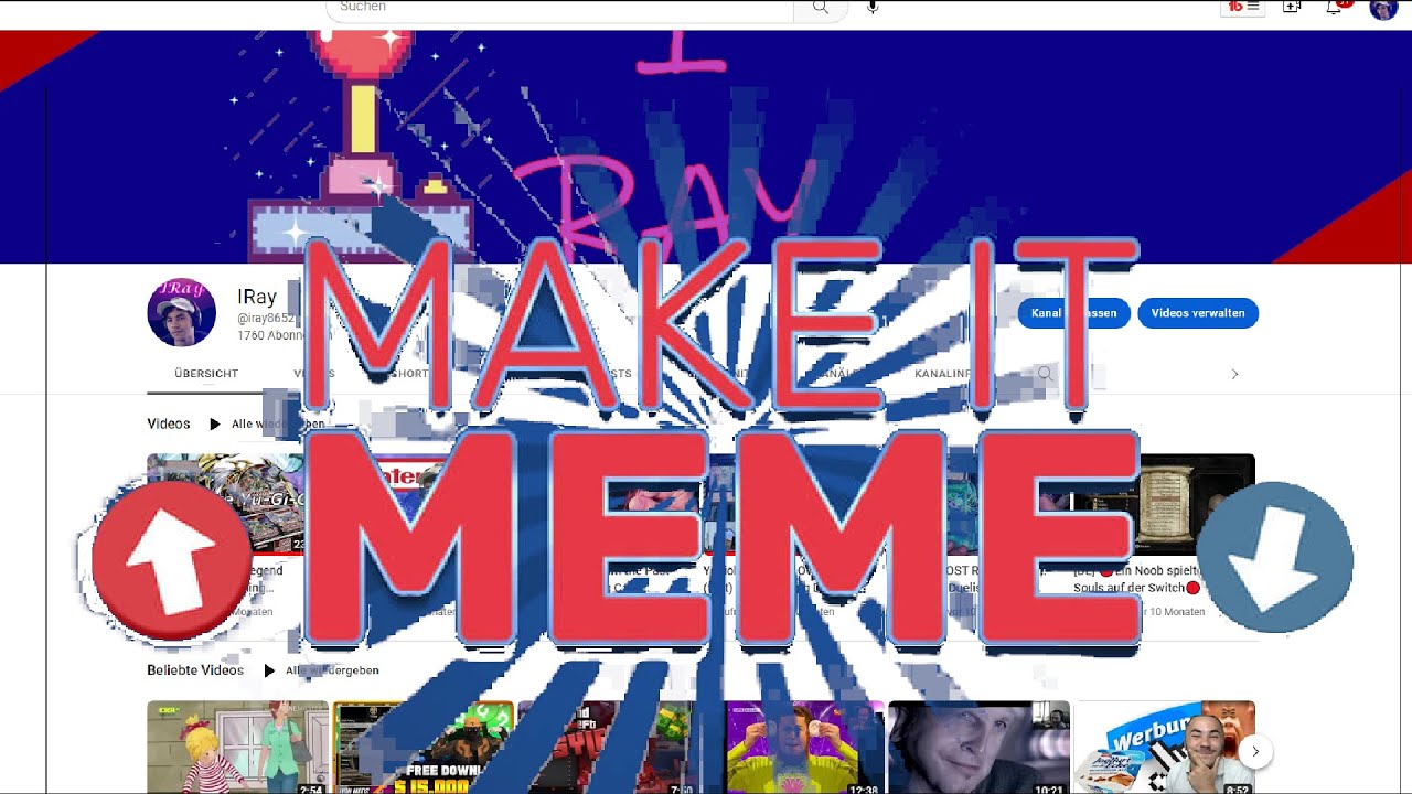 Mein Youtube Channel ist ein einziger Meme - YouTube
