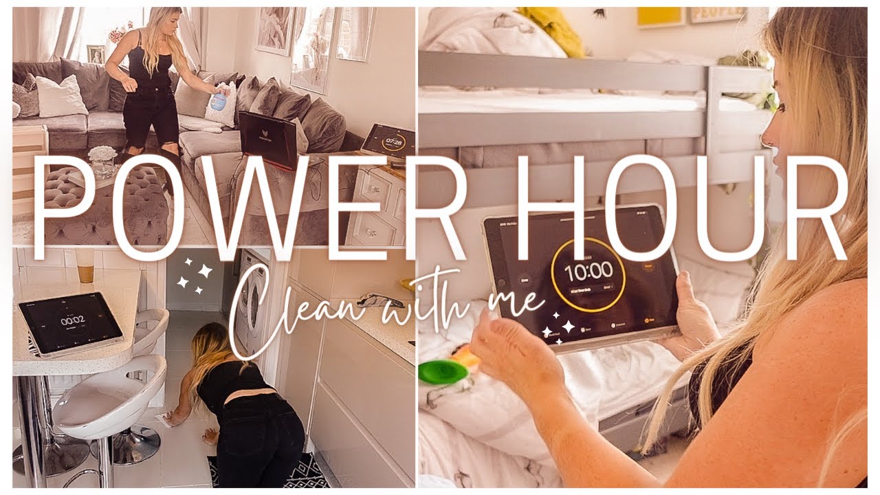 WHOLE HOUSE CLEAN IN ONE HOUR | POWER HOUR SPEED CLEAN - YouTube