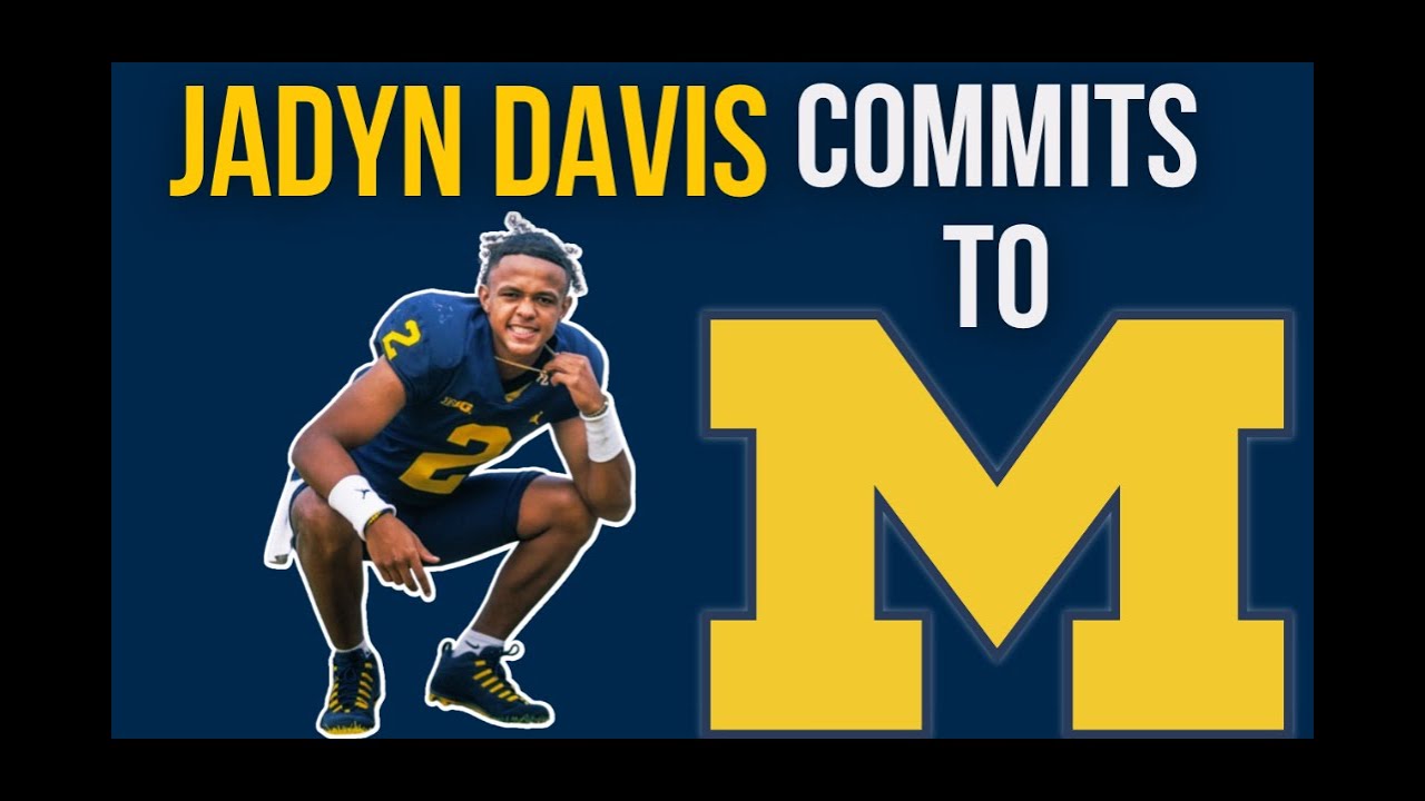 JADYN DAVIS Commits to MICHIGAN While Him and His Mom Fight Back Tears ...