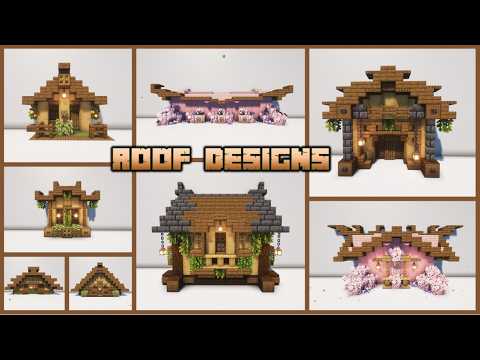 How To Make Better Roofs in Minecraft | Roofs designs and Ideas - YouTube