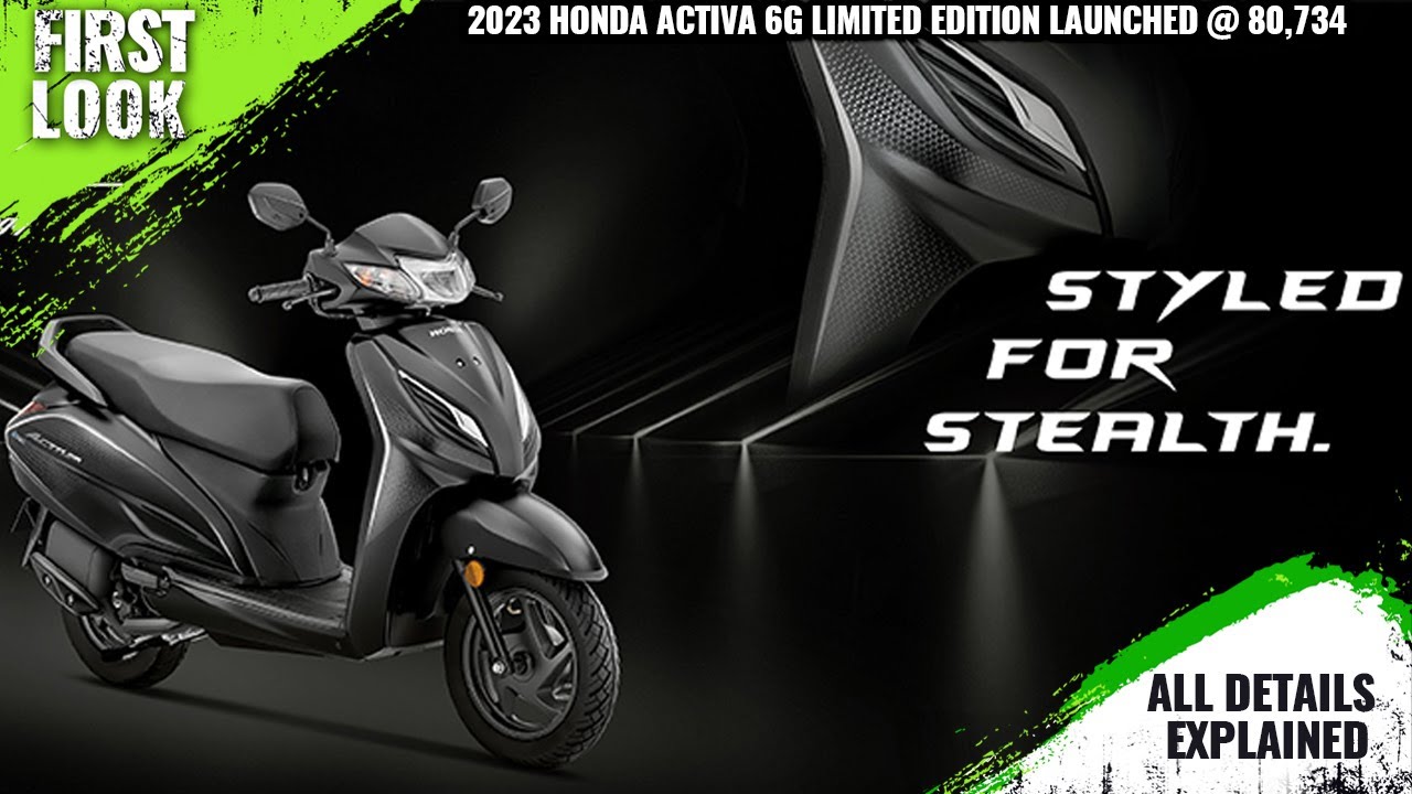 Honda Activa 6G Limited Edition Launched @ 80,734 - Gets New Colours ...