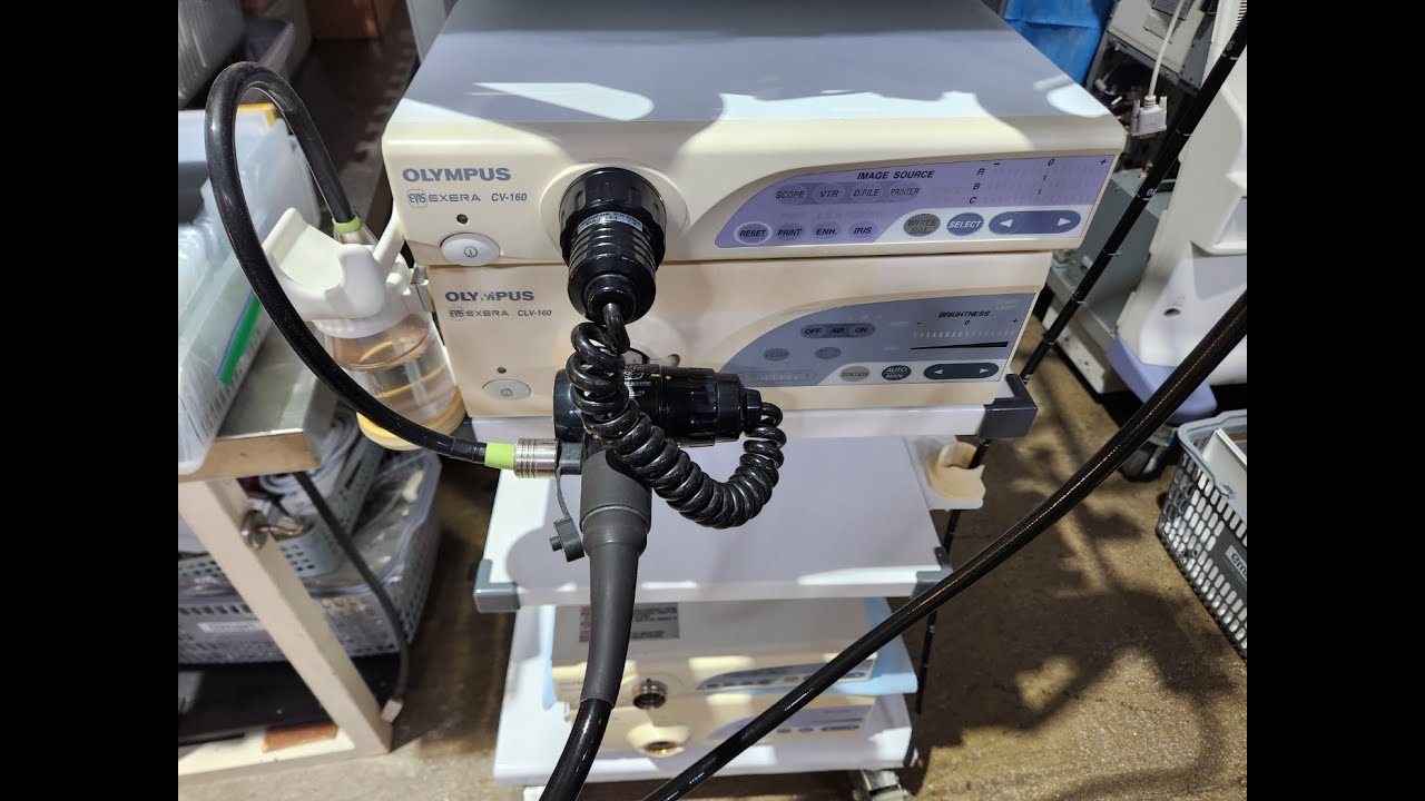 OLYMPUS EVIS EXERA CV 160 ENDOSCOPY SYSTEM - YouTube