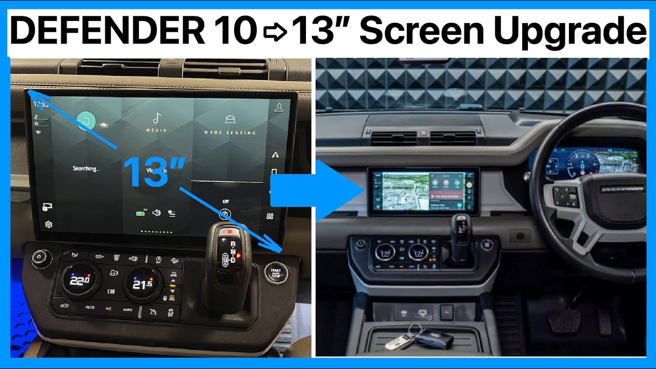 Land Rover Defender L663 Pivi Screen Upgrade from 10" to 13" Retrofit ...