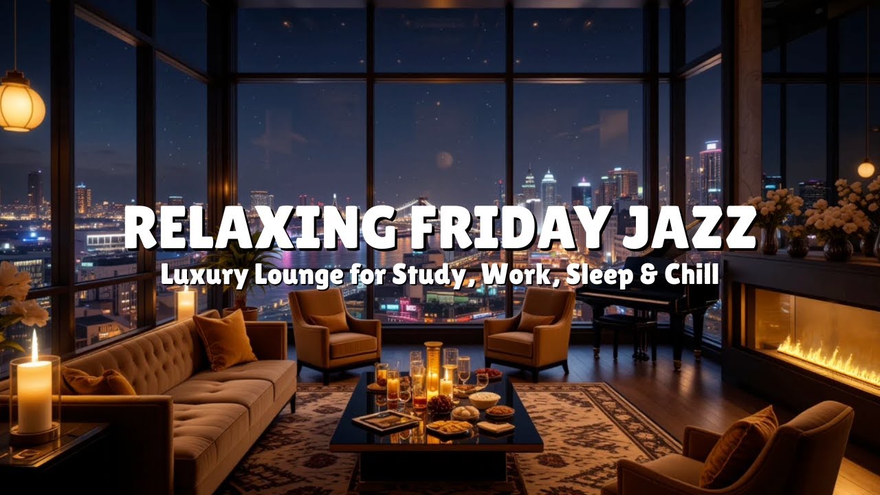 RELAXING FRIDAY JAZZ 🎷 Smooth Jazz Music with Luxury Lounge for Study ...
