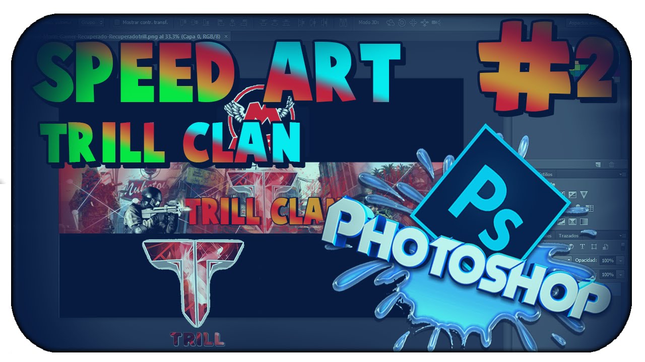 SpeedArt #2 ll COD BO2 Banner l TrillClan l MarioGamer ll - YouTube