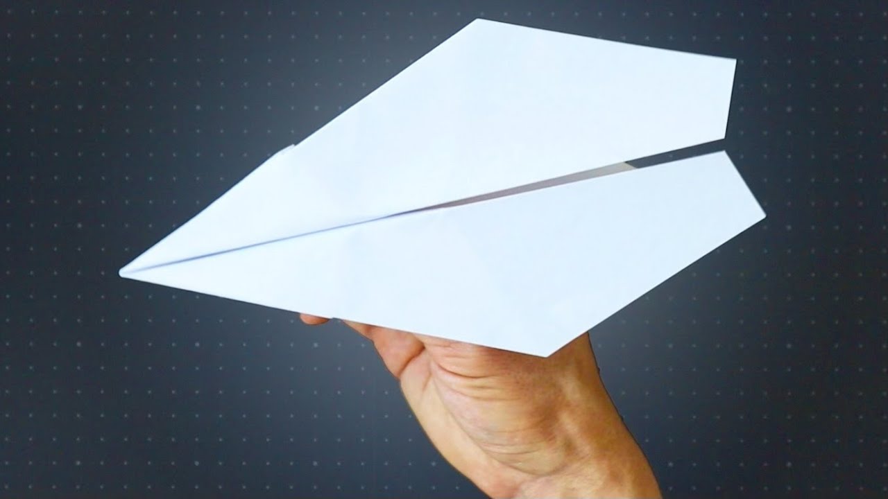 Einfacher A4-Papier Flieger falten - YouTube