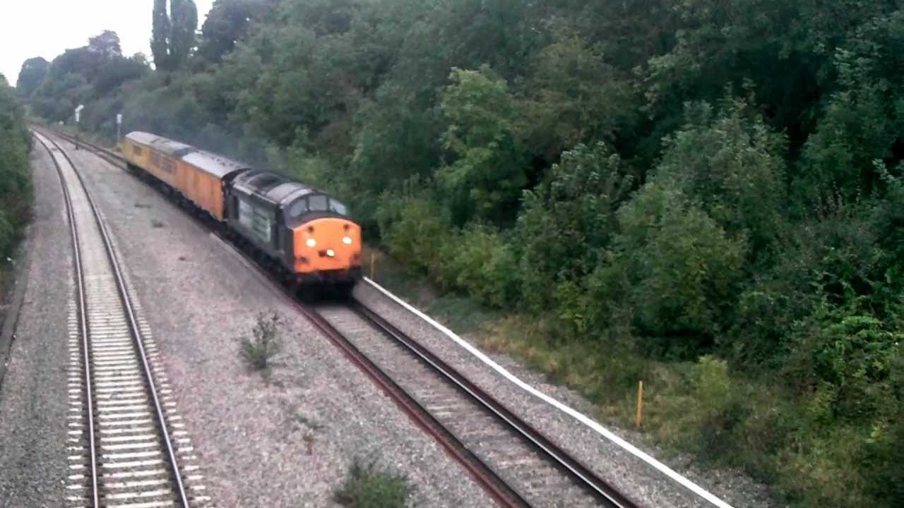 DRS 37601 AND DBSO 9702 ON 3Z18 TEST TRAIN AT TUFFLEY JCT 091012 - YouTube
