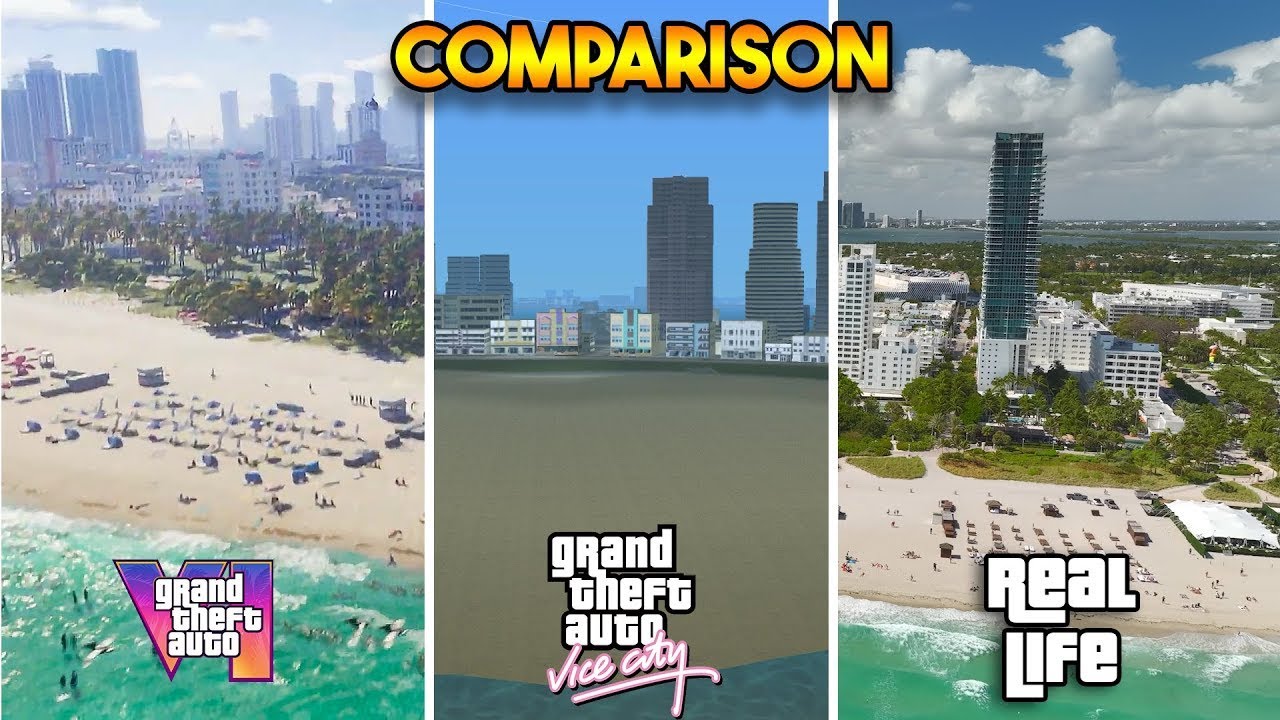 GTA 6 vs. GTA Vice City and Real Life - Comparison | ESG - YouTube