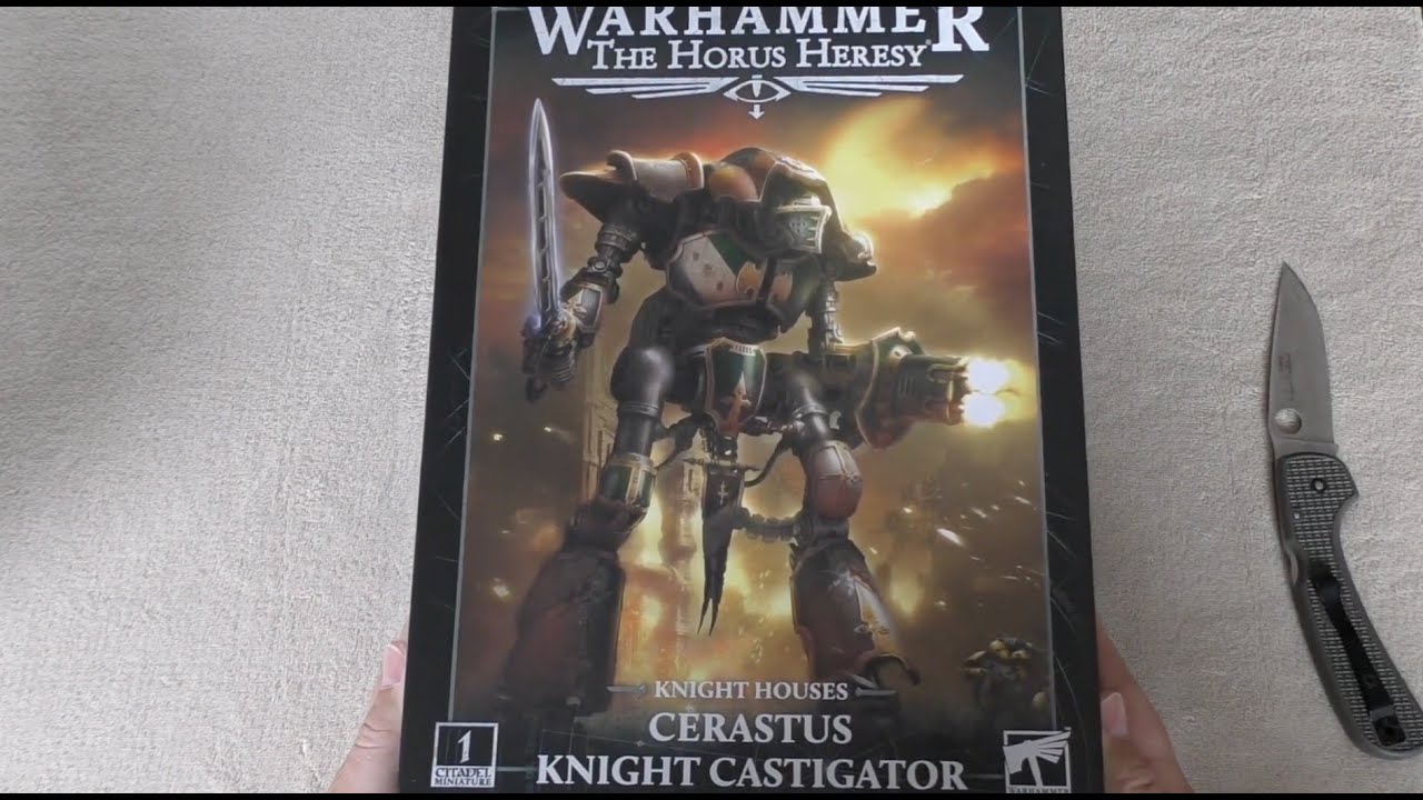 Cerastus Knight Castigator - Unboxing (HH & WH40K) - YouTube