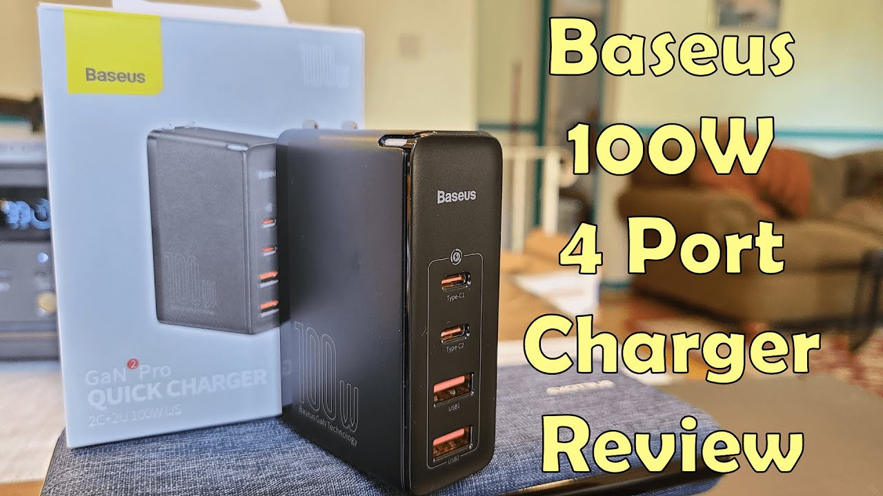 Baseus 100W 4 Port GaN Charger Review - YouTube