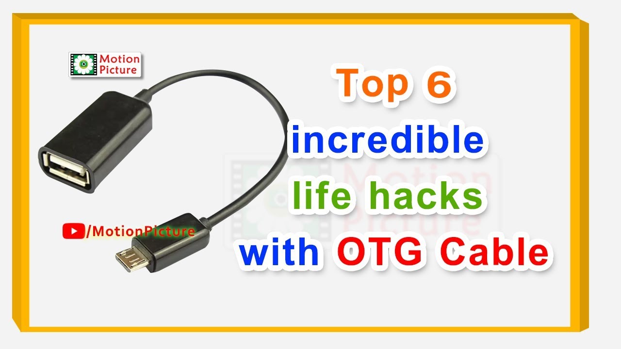 DIY - Top 6 Incredible life hacks with OTG Cable / OTG Adapter ...