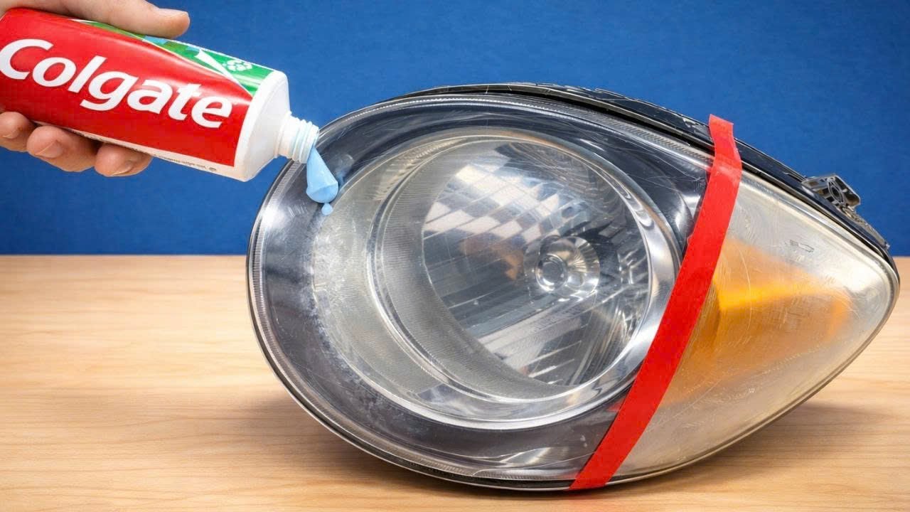Restore Old Headlights to Crystal Clear in Just 3 Minutes Using ...