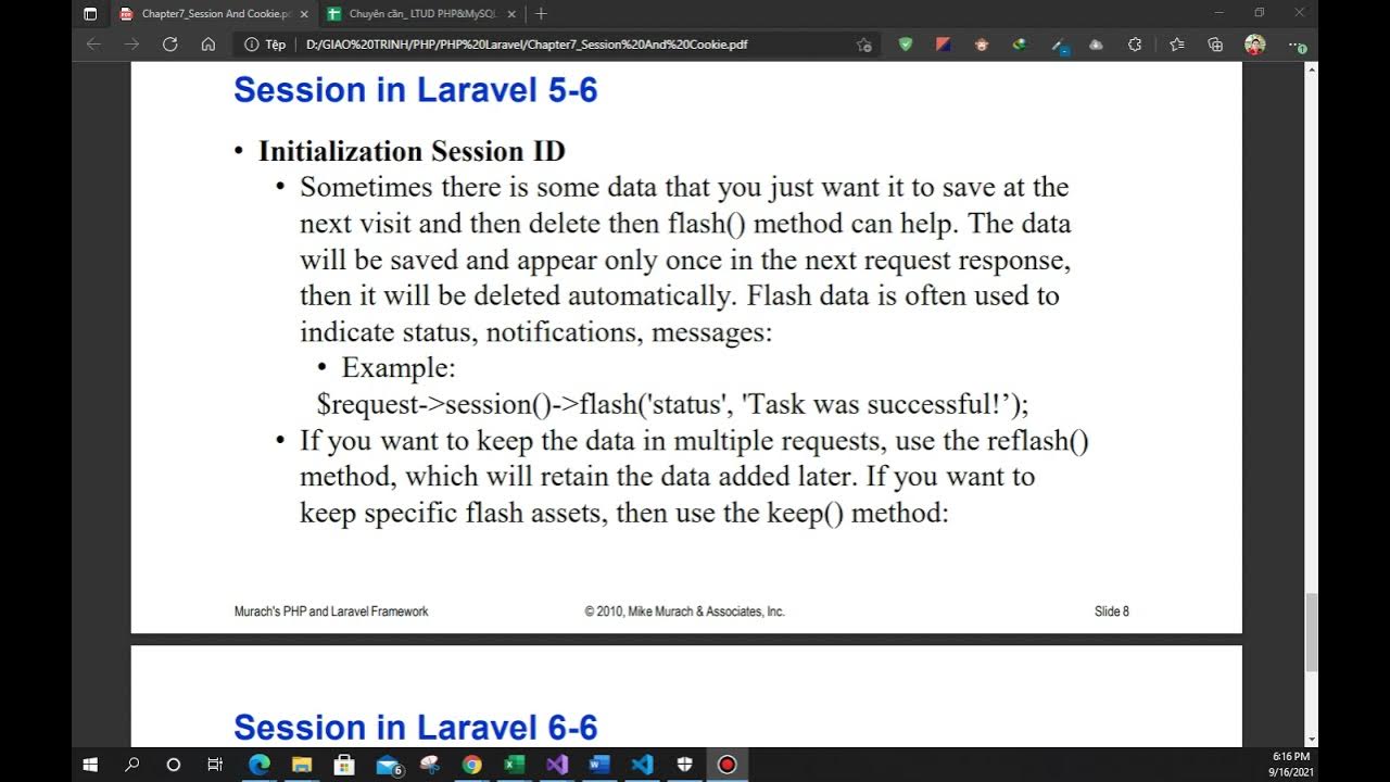 PHP Laravel _ Session And Cookie - YouTube