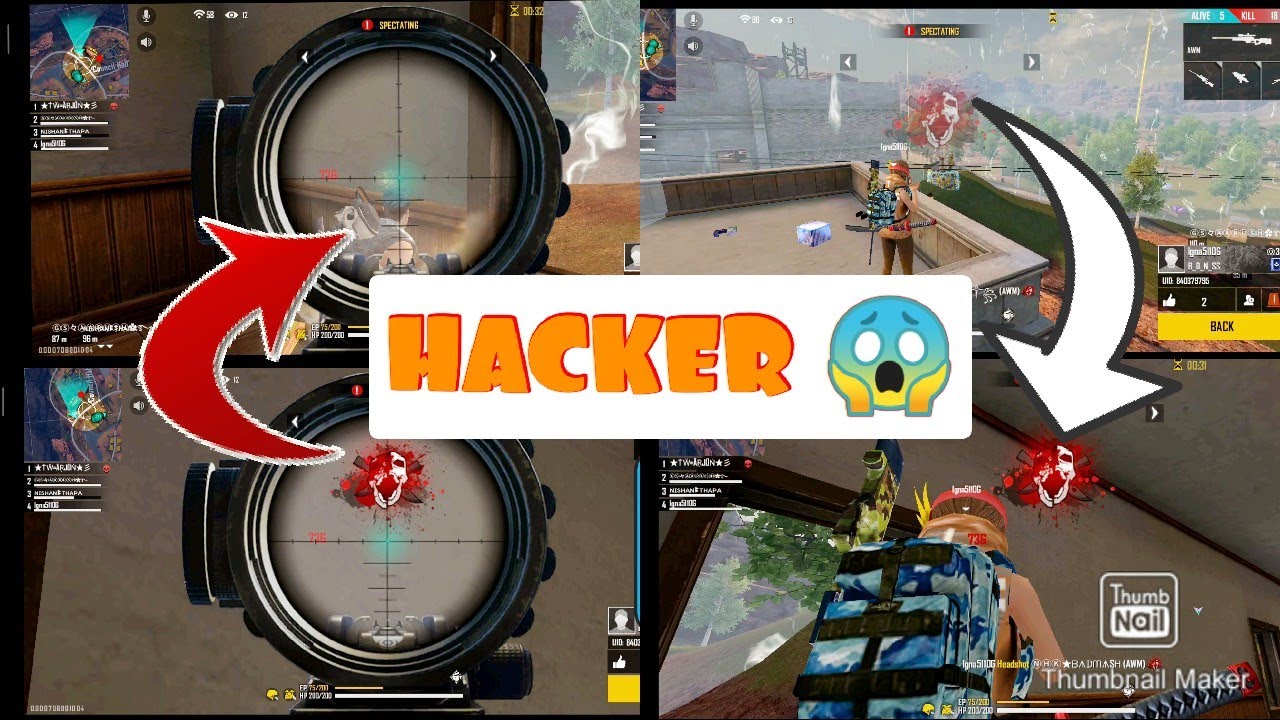 #hacker #awmheadshot #ff HACKER IN MY GAME 😱| WHILE DOING RANK PUSHING ...