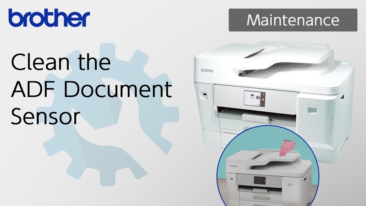 Clean the ADF Document Sensor [Brother Global Support] - YouTube