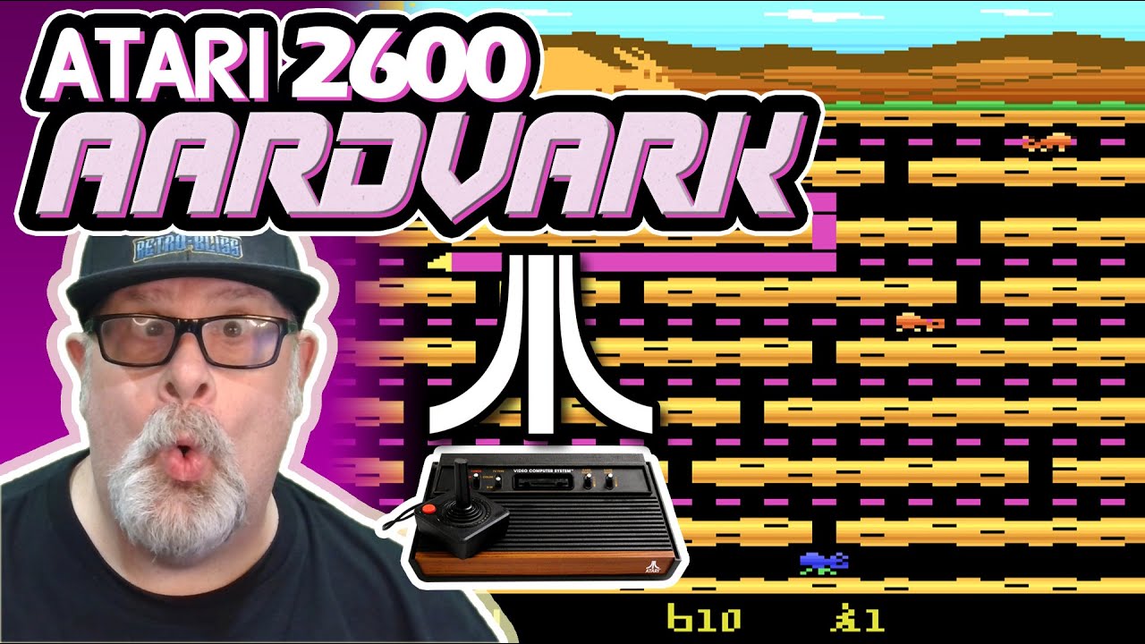 AARDVARK for ATARI 2600: Bug-Snatching Blast! Watch RETRO BLISS ...