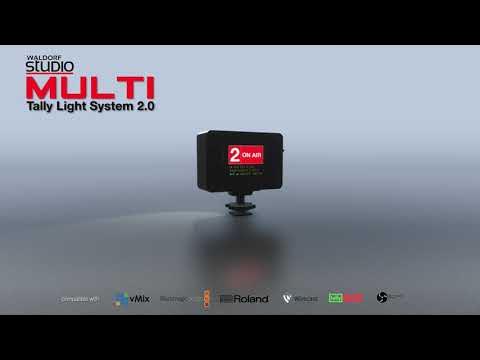 Tally Light System 2.0 for Atem, vMix, Roland, Wirecast, Tally Arbiter, OBS - WALDORF STUDIO ...