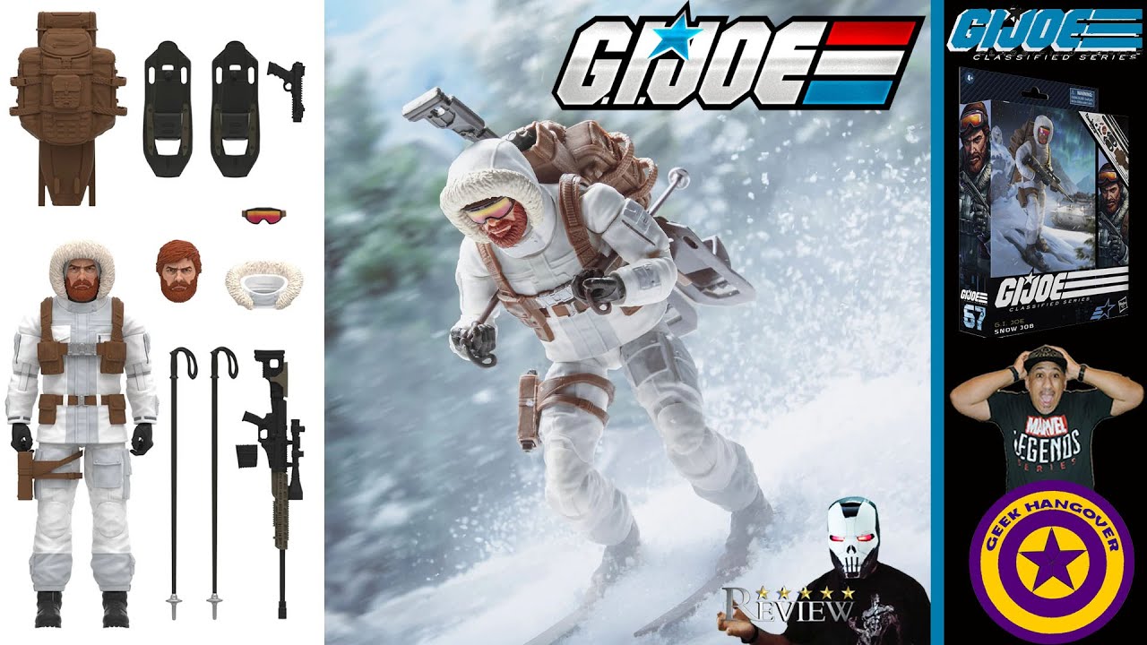 GI Joe Classified Hasbro Pulse Exclusive Deluxe Snow Job Action Figure ...