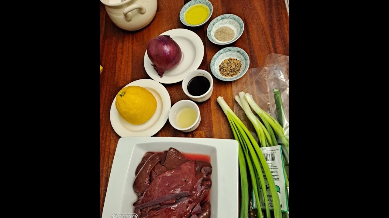 Preparing to marinate the fresh cow liver...lets cook today! - YouTube