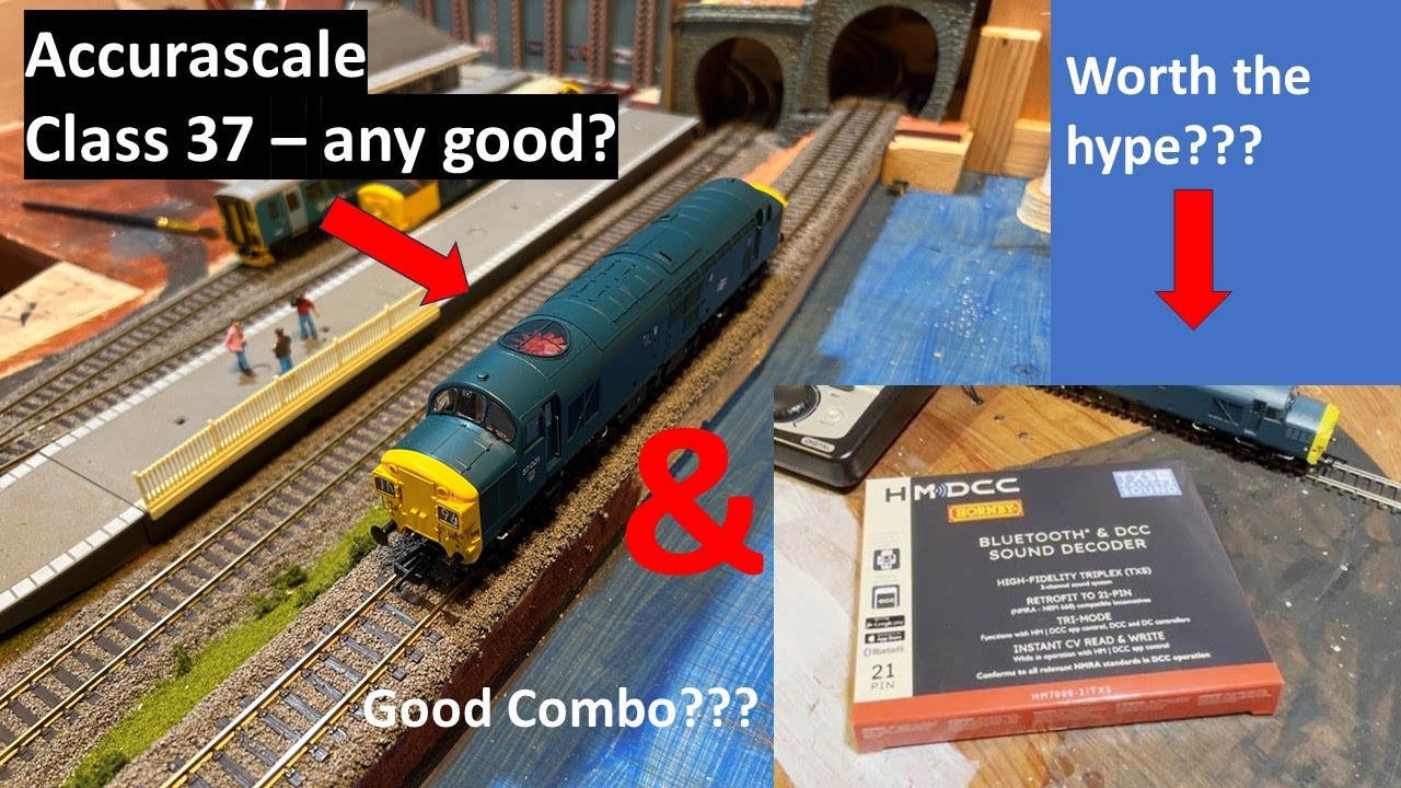 Accurascale Class 37 With Hornby HM DCC / TXS Chip Installation - YouTube