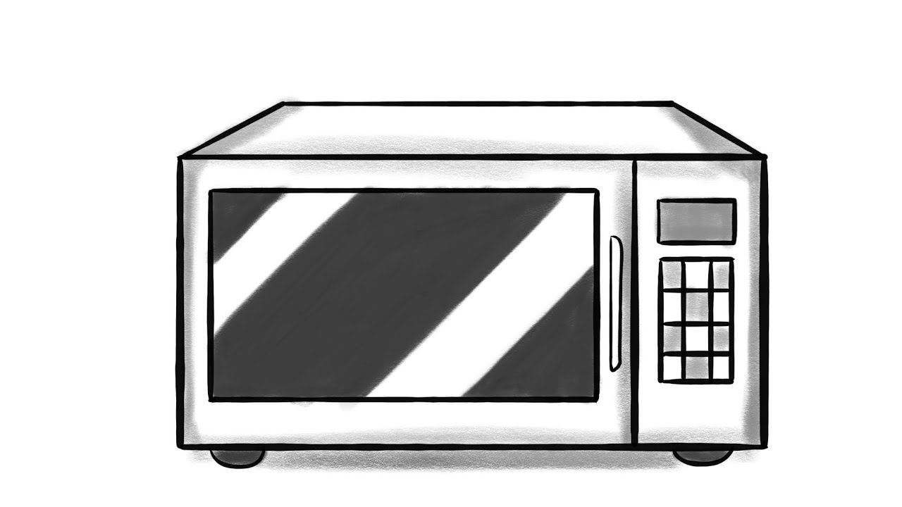 How to Draw MICROWAVE | Simple Drawing - YouTube
