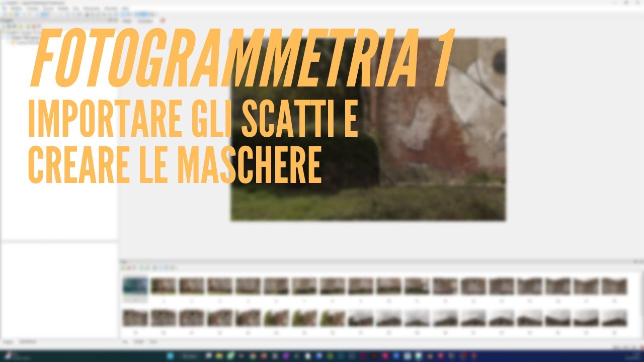 Agisoft Metashape 1: Importare gli scatti e creare le maschere ...