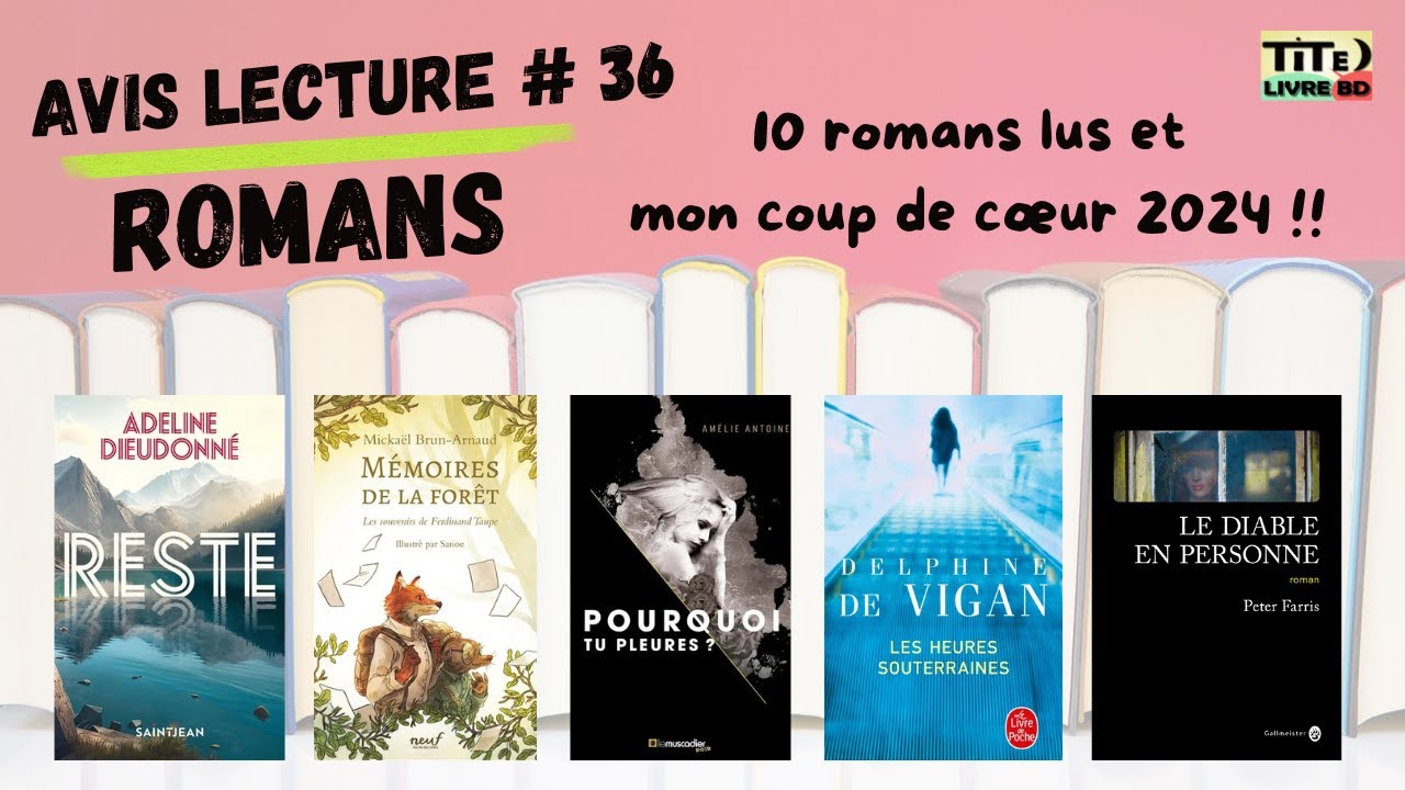 Coups de cœur romans 2024 - Avis lecture (Romans) #36 - YouTube