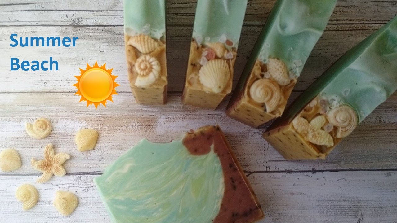 🏖️Making Summer Beach Cold Process Soap/Ocean waves 🌊 🌞 - YouTube