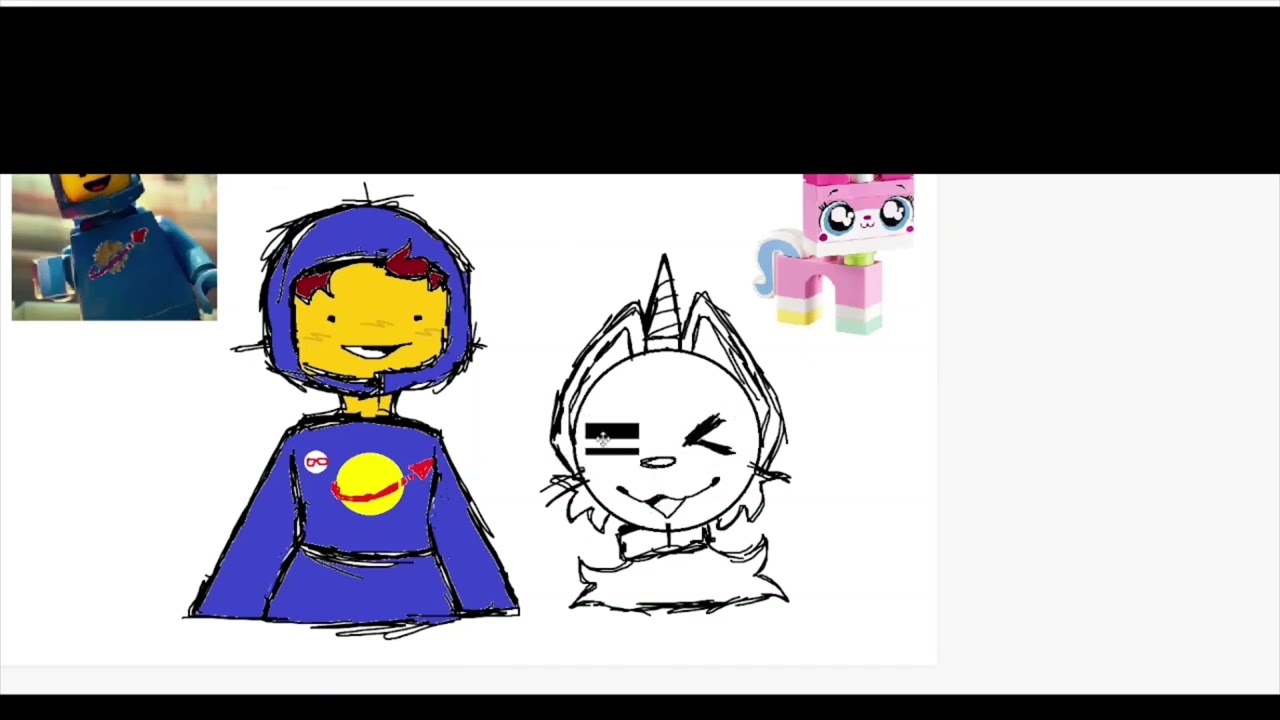 | Benny + Unikitty Speedpaint! | The LEGO Movie | - YouTube