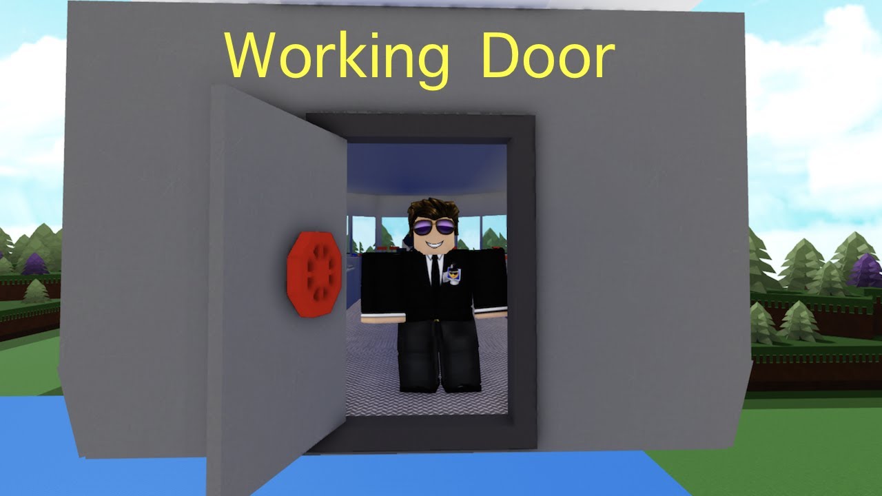 how to make a simple working door in build a boat - YouTube