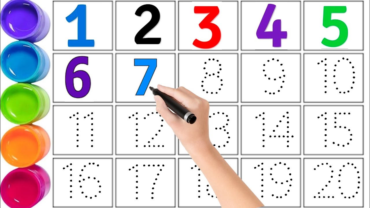 Learn to Counting 1 to 100, 123 numbers, one two three, 1 to 100 ...