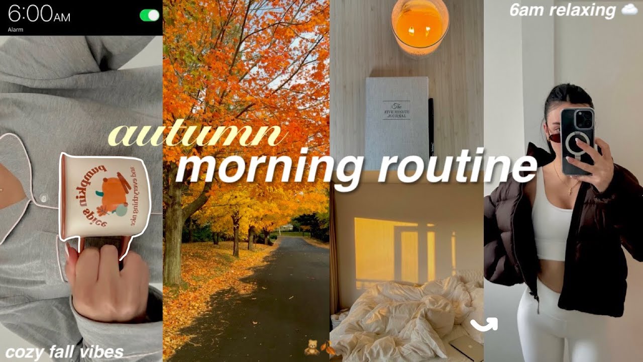 FALL MORNING ROUTINE 2023🕯cozy autumn vibes *my 6am productive routine ...