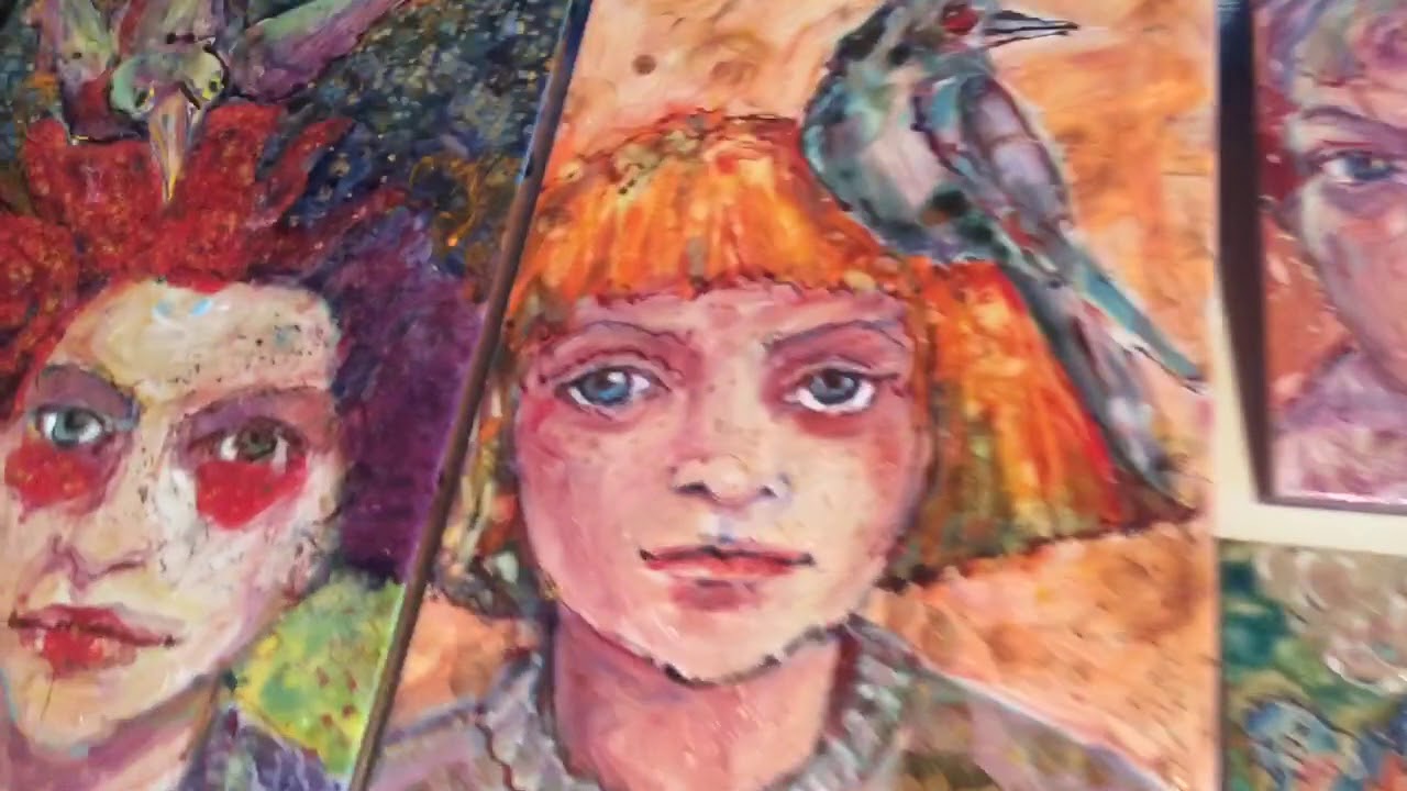 Kiln opening clay tiles ... Merry Arttoones ... Mary Susan Cate - YouTube
