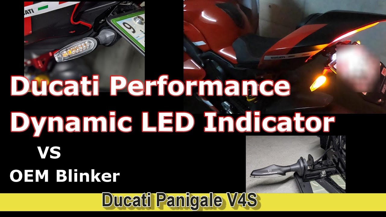 Ducati Performance Dynamic LED Indicator on Panigale V4 - YouTube