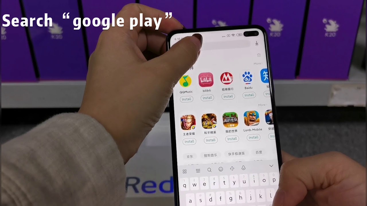 How to Install "goole play store" for China version Redmi K30! - YouTube