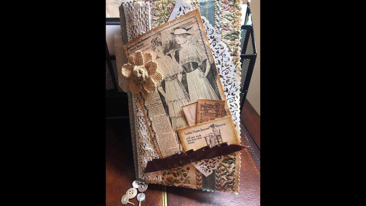 Vintage Sewing Junk Journal - YouTube