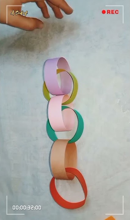 How To Make Paper Chains Easily #trending #viral #art #diy - YouTube