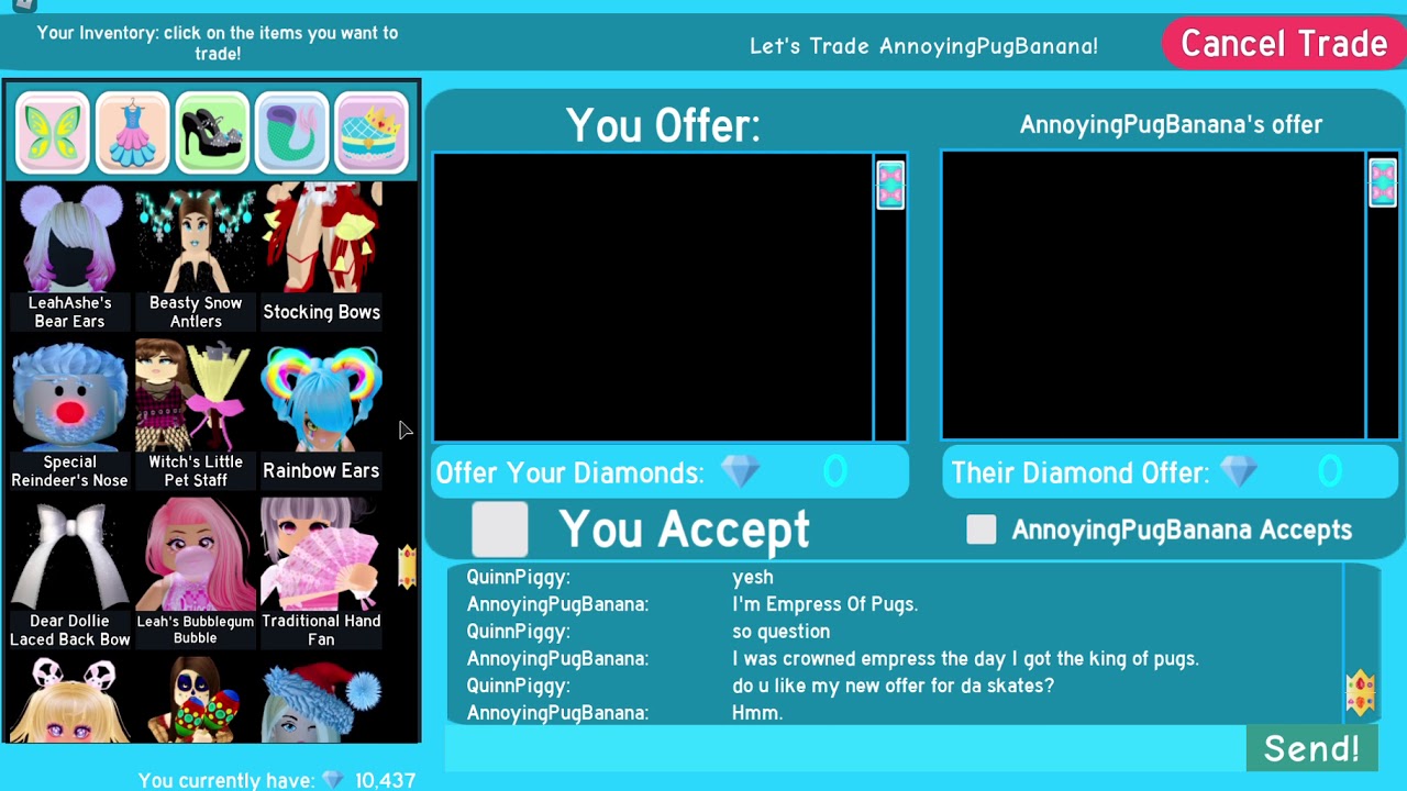 A trade with the pug empress UwU - YouTube