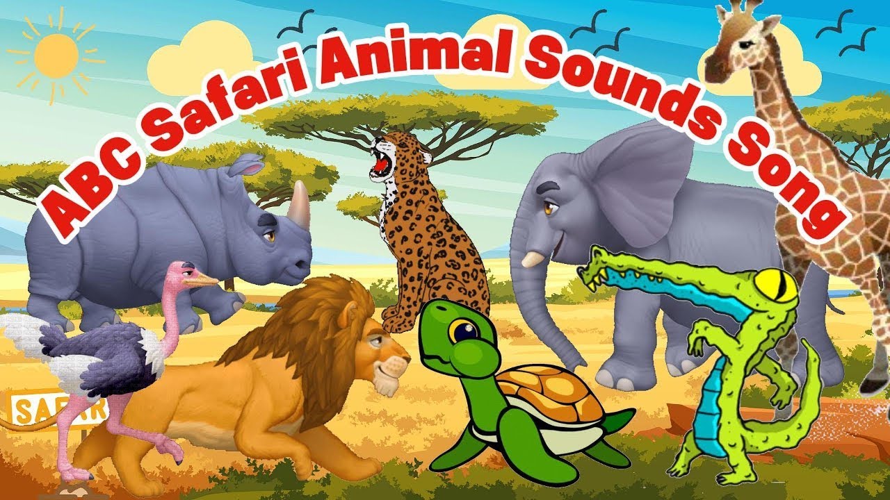 ABC Safari Animal Sounds Song - Fun Alphabet Song for Kids & Toddlers ...