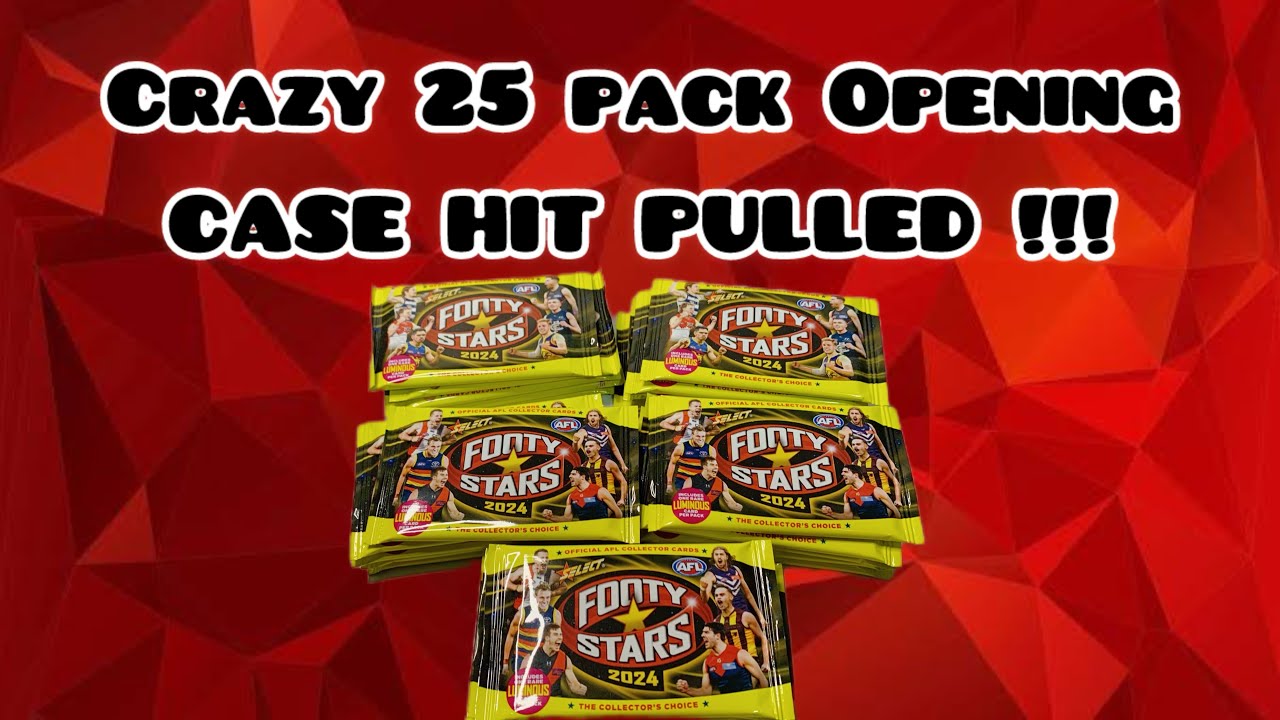 ABSOLUTE Crazy 25 Pack Opening #afl #aflcards #packopening - YouTube