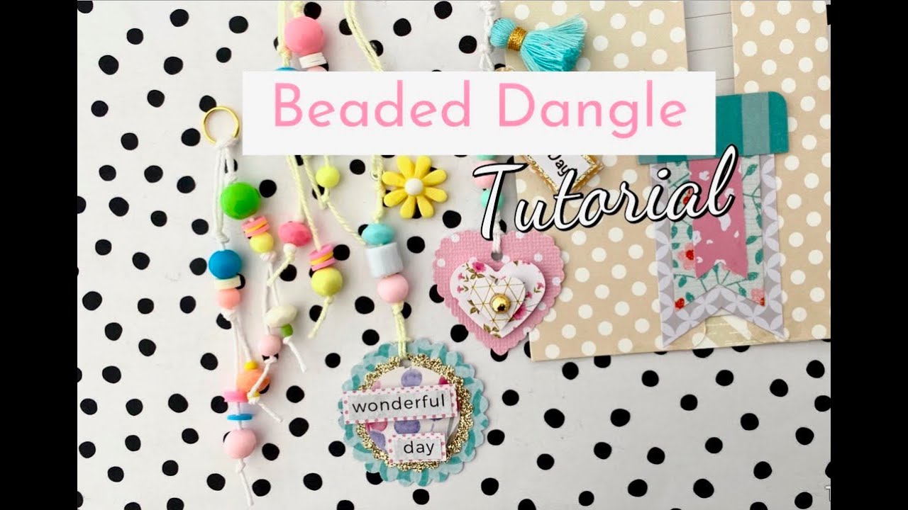 Highly Requested Beaded Dangle TUTORIAL | Using String | DIY - YouTube