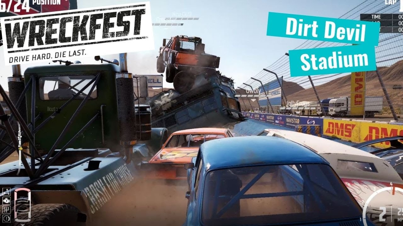 WRECKFEST DIRT DEVIL STADIUM | BANGER RACING - YouTube