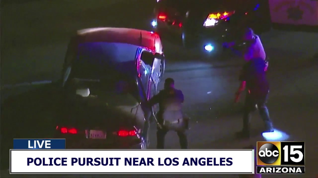 VIDEO: K-9 jumps through vehicle window to help capture Los Angeles ...