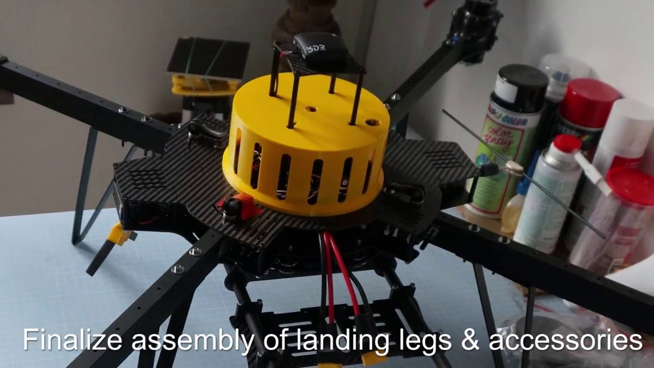 AirbotPower board to build an Octocopter - YouTube