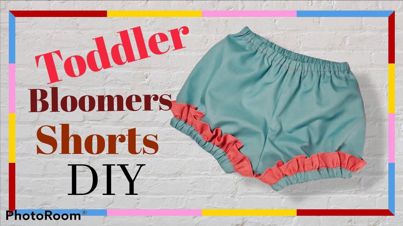 DIY Tutorial Toddler Bloomers Short Cutting and Stitching No Overlocker ...