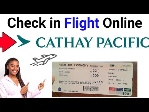 How to online check in Cathay pacific online 2023, Book flight in ...