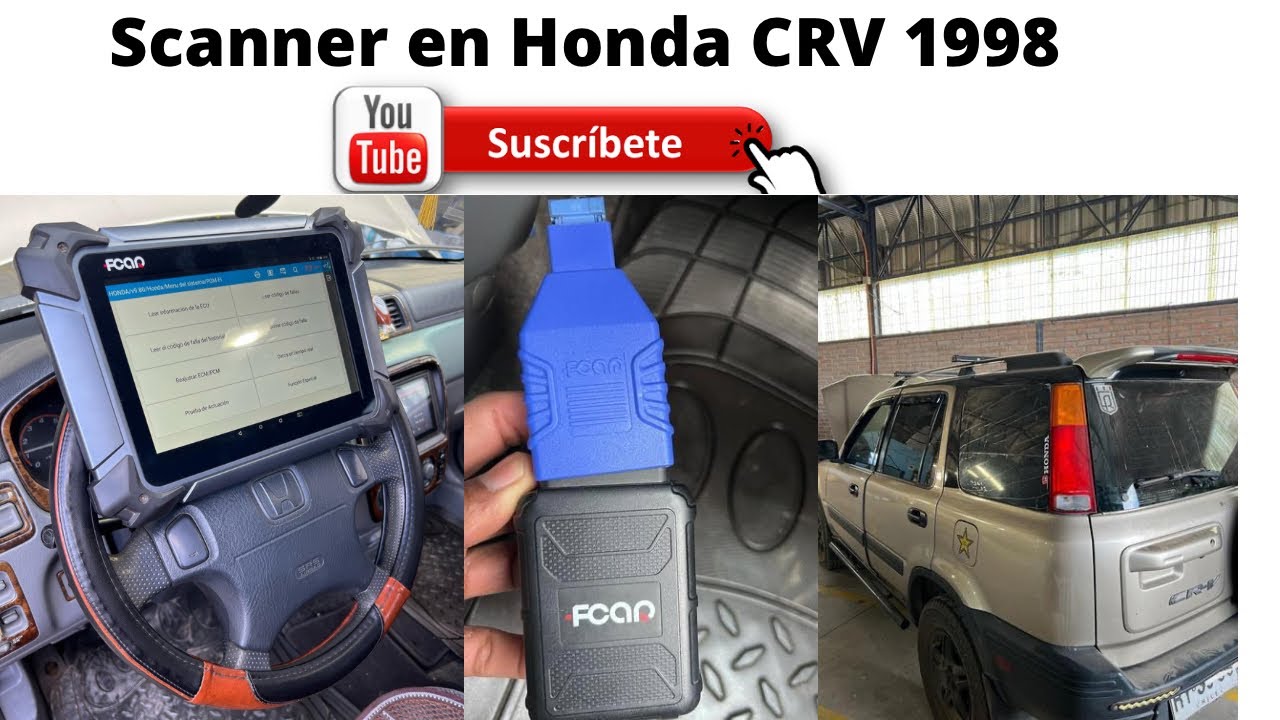 Honda CRV 1998/ Scanner Fcar - YouTube